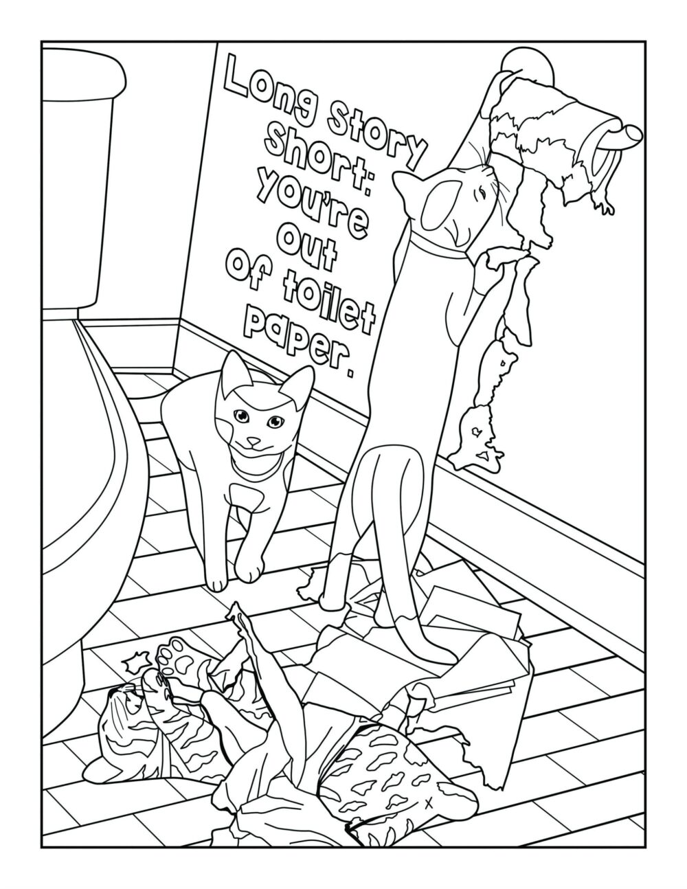 long short coloring pages
